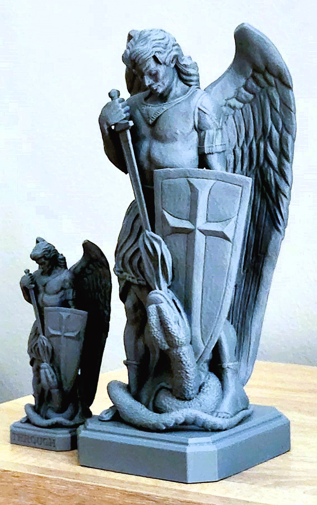 Saint Michael “Defeats Beast” Statue – Impeccable Sculptures